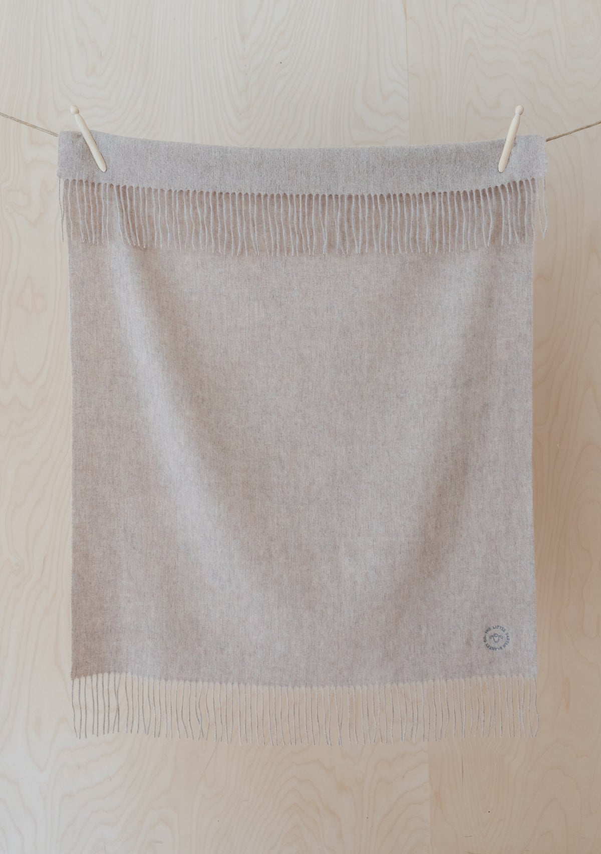 Lambswool Baby Blanket in Oatmeal Melange – TBCo