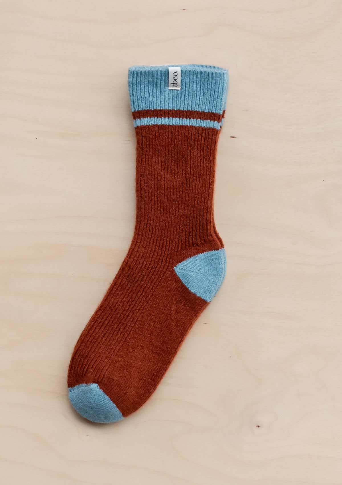 Merino Striped Socks in Rust – TBCo