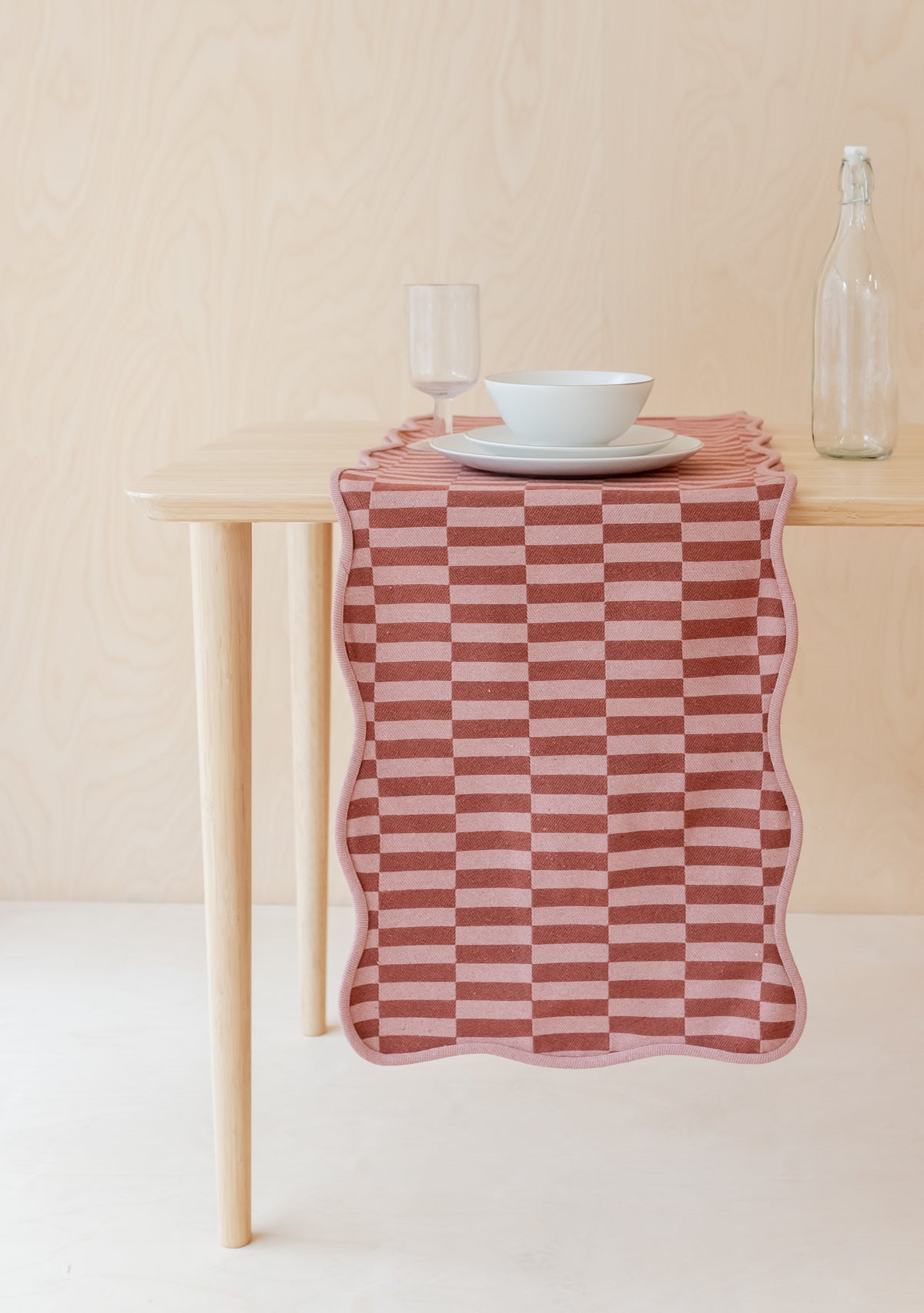 Cotton Runner in Rose Checkerboard – TBCo